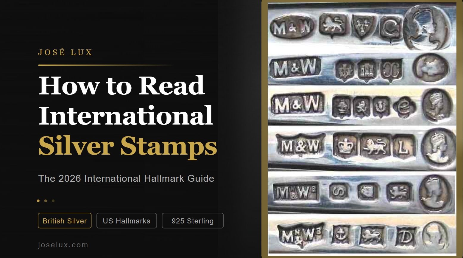 How to Read Silver Hallmarks: 2026 Guide for Any Stamp – José Lux